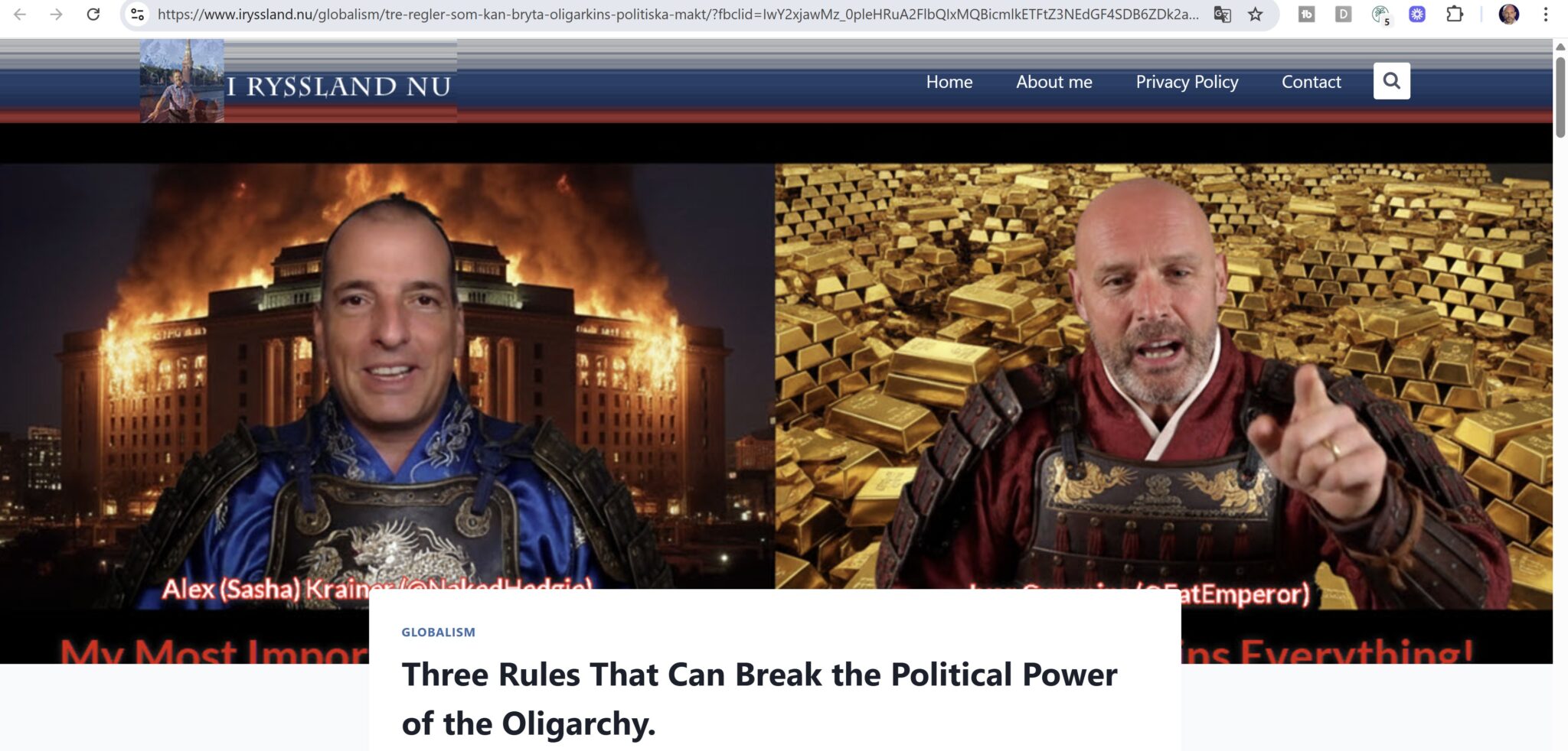 Three Rules That Can Break the Political Power of the Oligarchy! — The ...